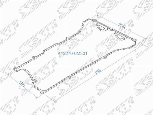 Прокладка клапанной крышки SAT K13270-0M301 NS GA13DE, GA15DE, 91- B14/N15, Y10
