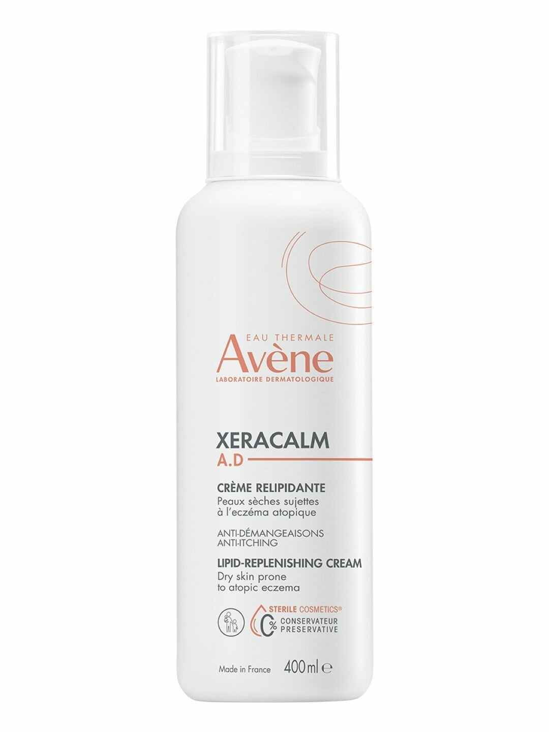 Авен ксеракалм АД Крем, 400 мл / AVENE XeraCalm A.D. Lipid-replenishing cream