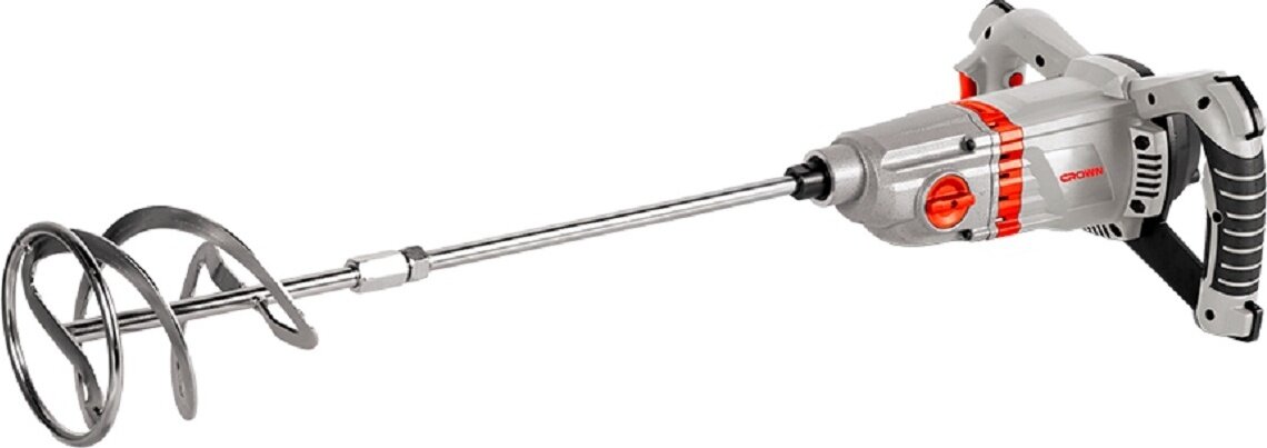 Миксер строительный Crown CT10199 1800 Вт, 160мм, 200-480/300-750 об/мин, М14
