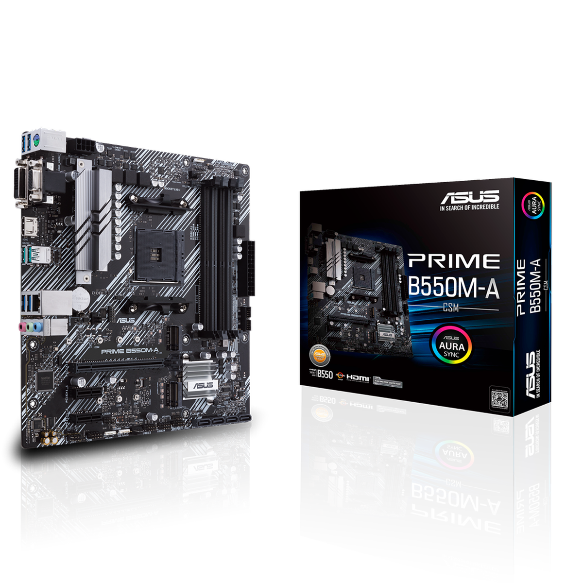 Материнская плата ASUS PRIME B550M-A/CSM, AM4, AMD B550, Micro-ATX, RTL (90MB14I0-M0EAYC)