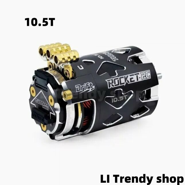 ROCKET-RC 1/10RC THUNDER 540 DRIFT MOTOR 10.5T (черное) Индуктивный бесщеточный двигатель