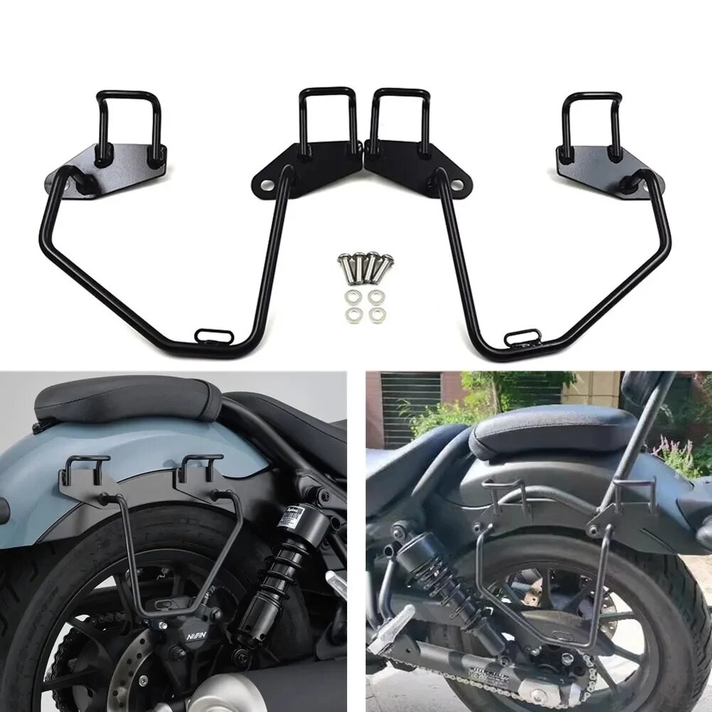 Крепление Для Боковых Кофров/корзин/багажных Сумок Honda Rebel CMX 300/500 2017-2024, Кронштейн Для Мотоциклетных Аксессуаров