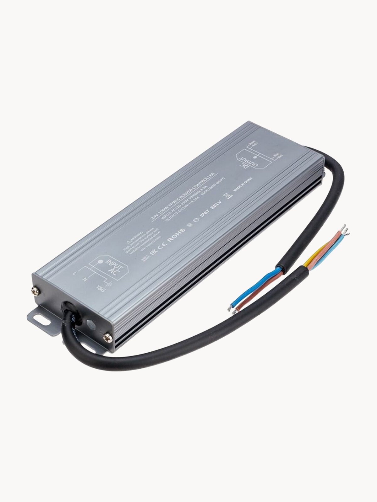 Блок питания для светодиодной ленты 24V, 100W, IP67, 4,16А DIGSLED