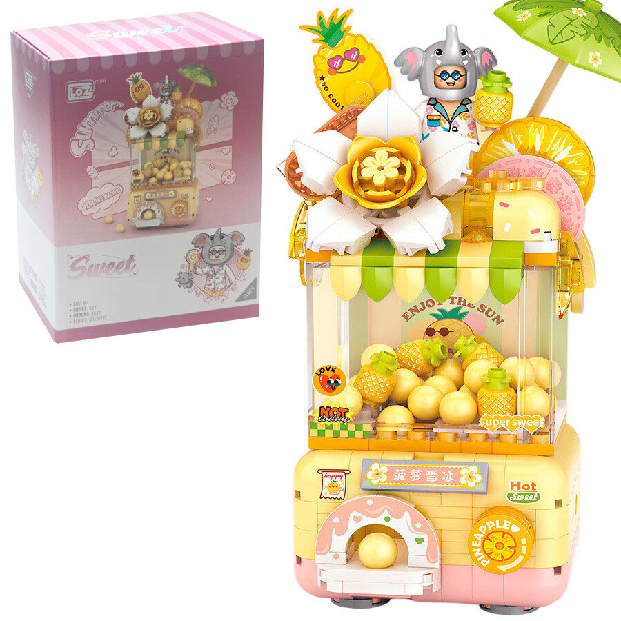 Конструктор LOZ Автомат с конфетами: ананас (мини детали) 1677-2