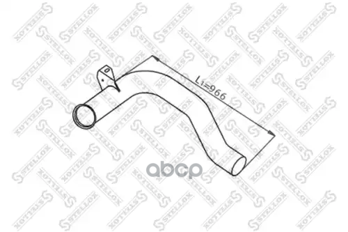 Труба глушителя промежуточная 3-изг DAF XF95 Stellox арт. 82-03789-SX