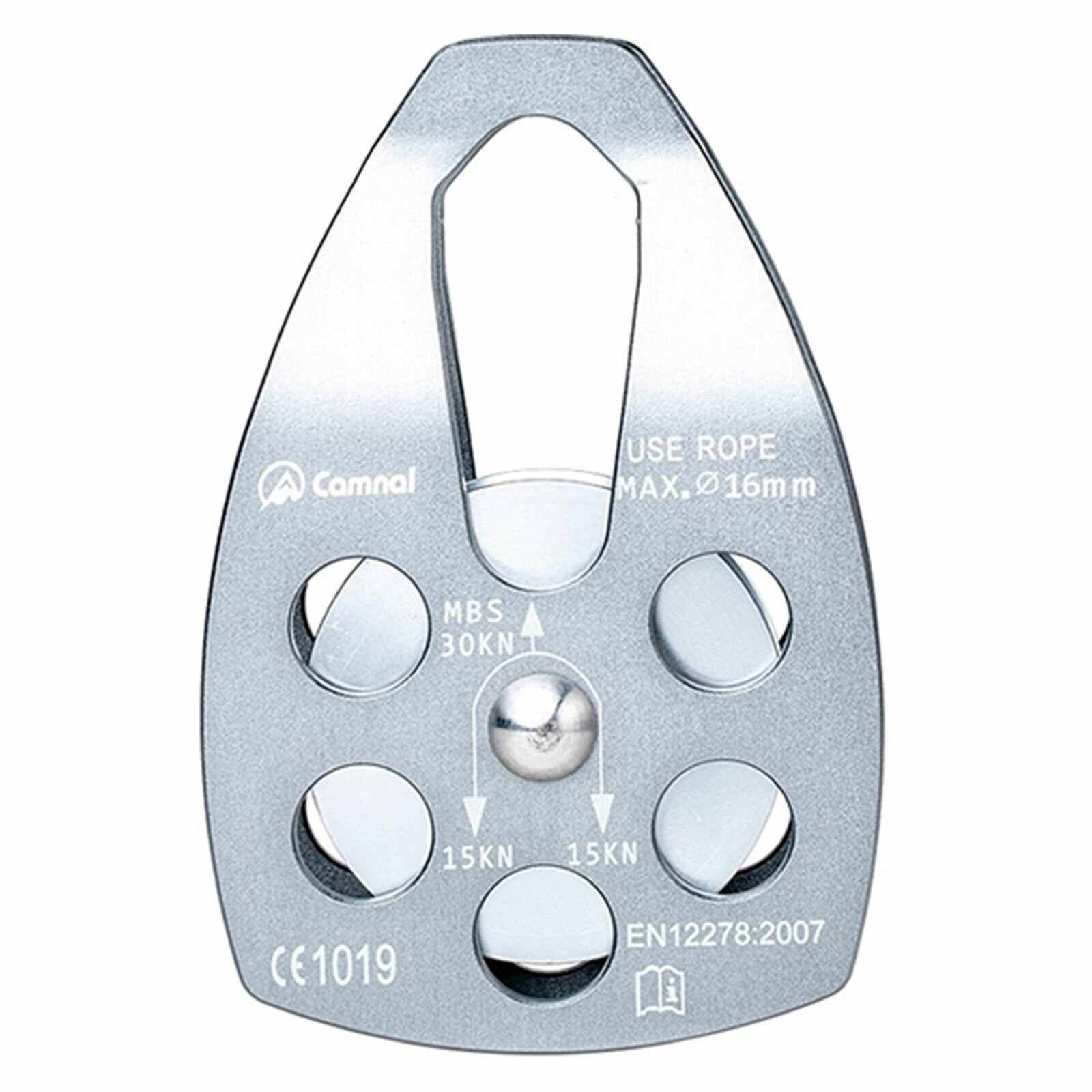 Прочие аксессуары для альпинизма, Шкив для скалолазного троса 30KN - серый