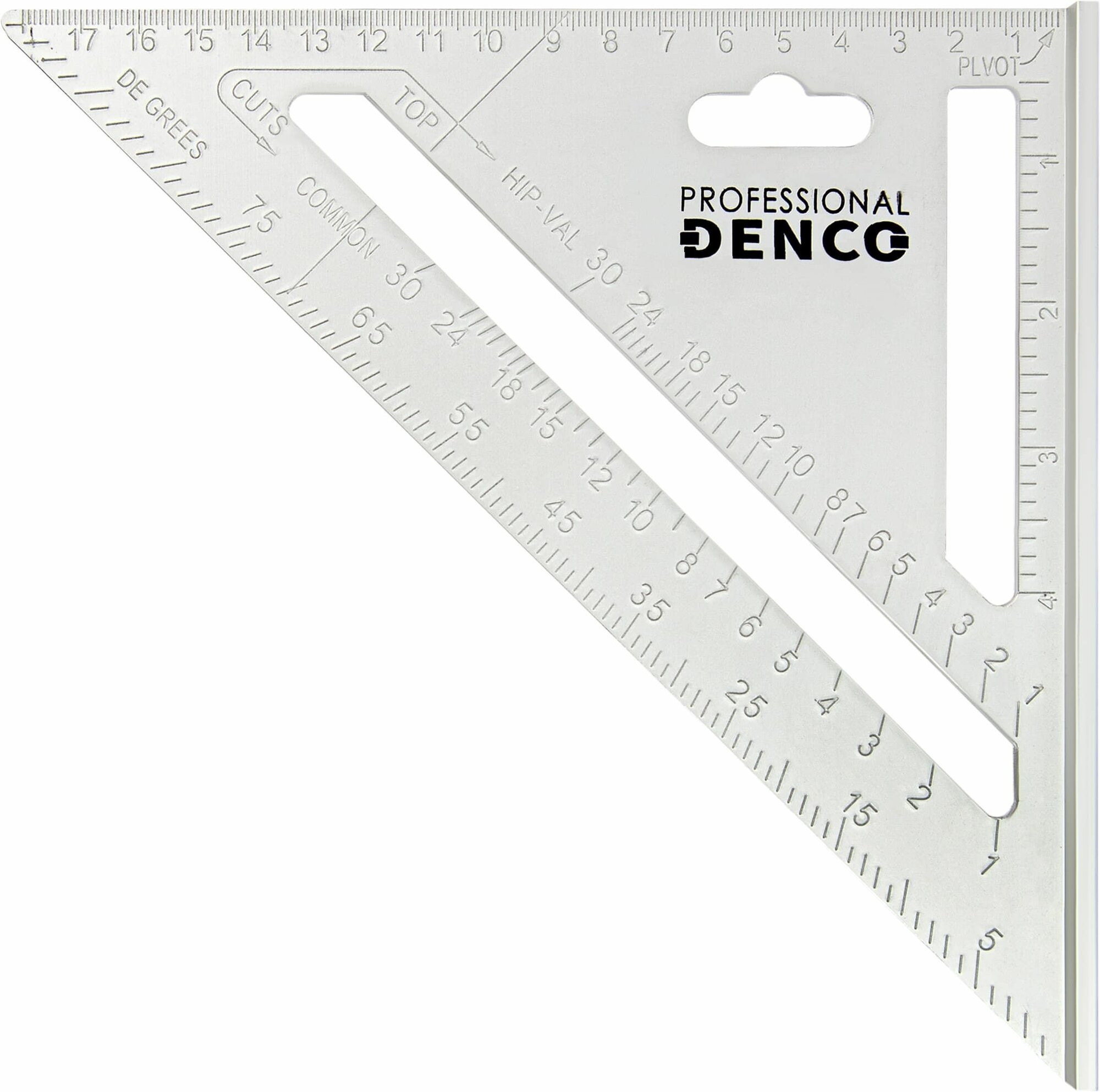 Линейка угольник Свенсона строительный, столярный метрический / 185 х 265 мм.