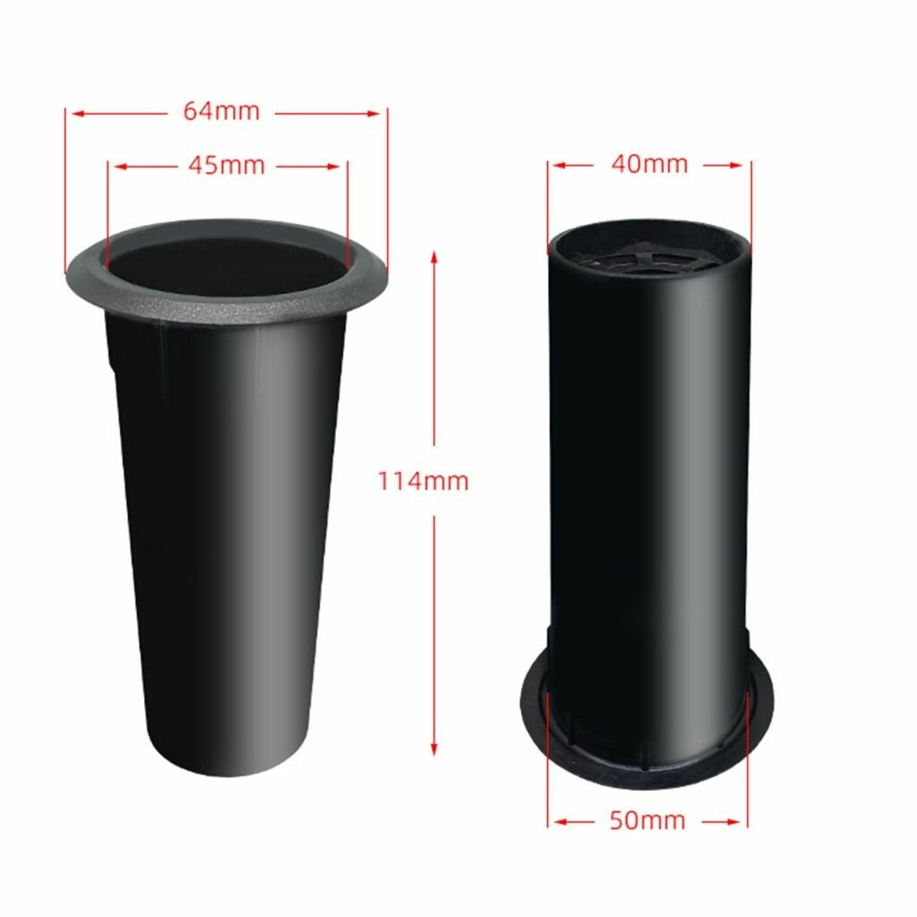 Запчасть для аудиотехники, ABS корпус для колонки - фазоинвертор 50x114, 2 шт.