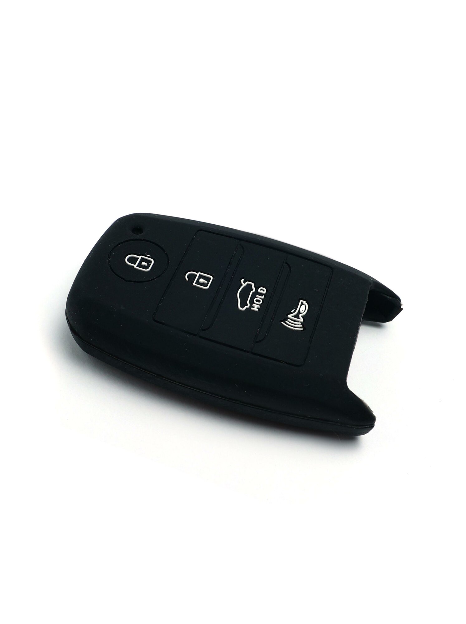 Силиконовый чехол BGT для ключей Kia (Киа), влагозащитный, ударопрочный, черный