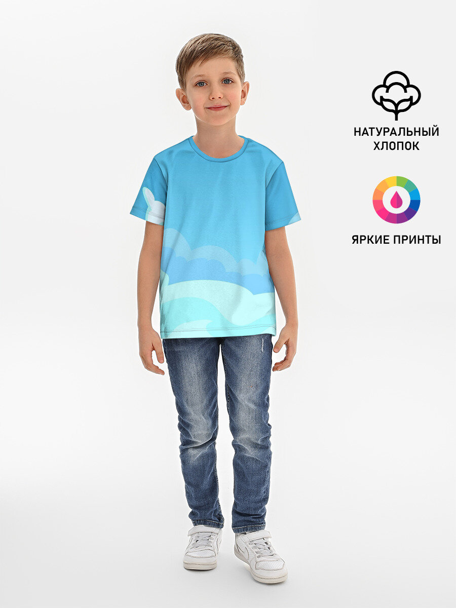 Футболка хлопковая детская Небо после грозы