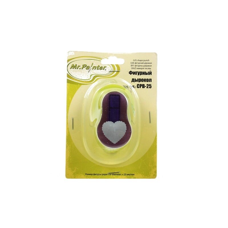 Mr.Painter CPB-25-IS74 Фигурный дырокол 2.5 см Сердце №2 014 форма для вырубки бумаги