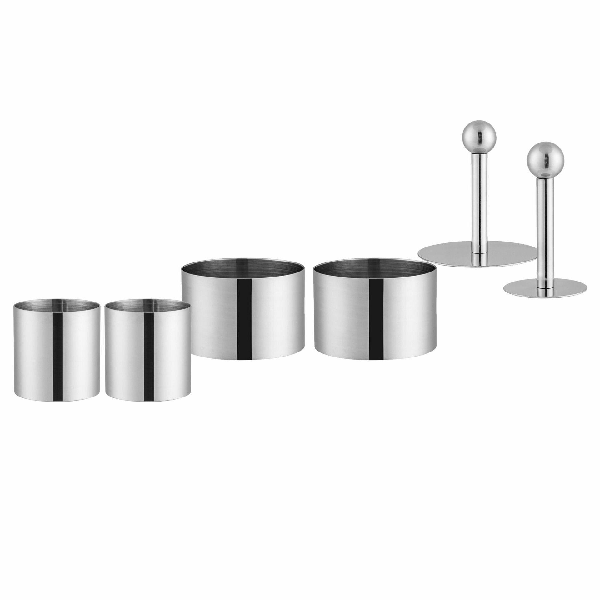 Набор десертных колец Weis Dessertringe Set 4 inkl. 2 Drücker 14156