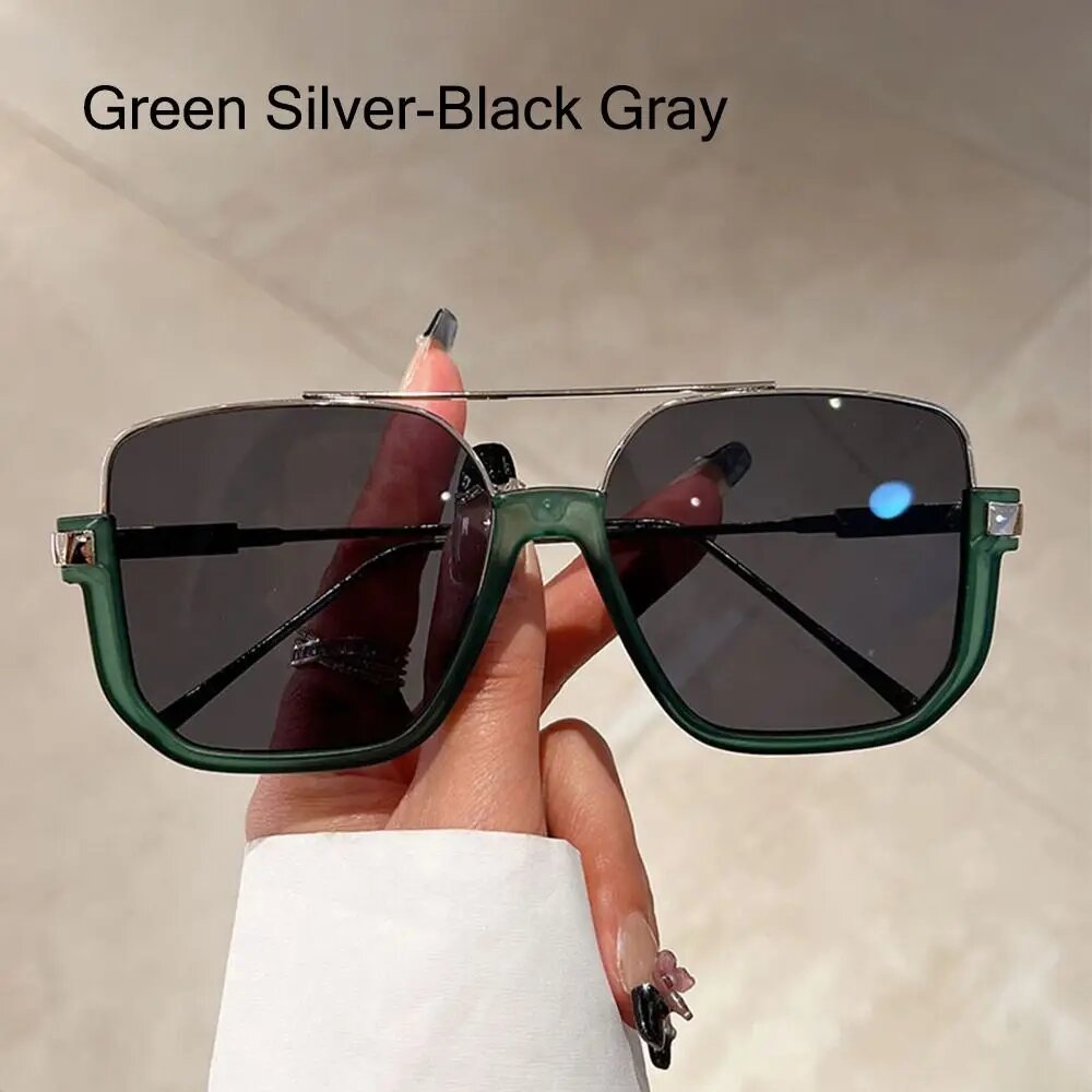Солнцезащитные очки Green-Black Gray, темно-зеленые
