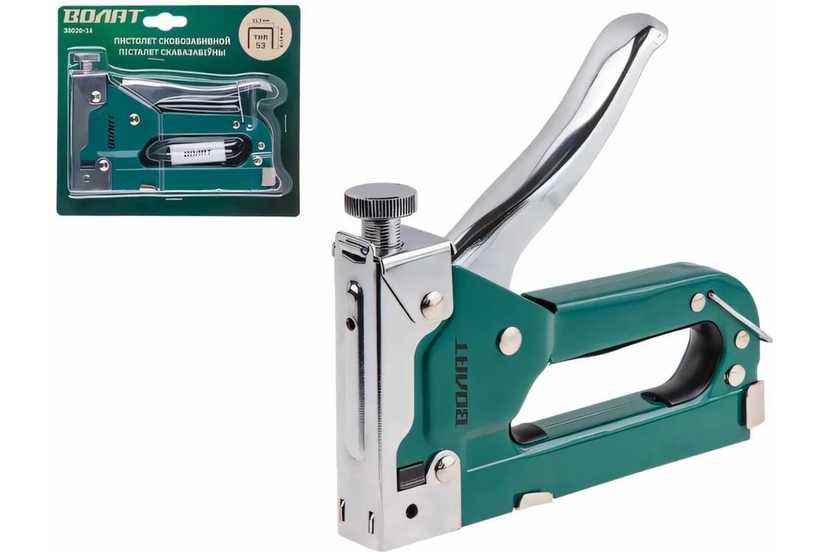 Волат степлер строительный 38020-14 для крепления скоб в древесине и материалах