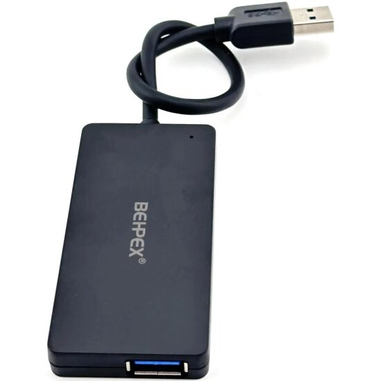 Разветвитель USB 3.0 Behpex BPH-3013 4порт. черный