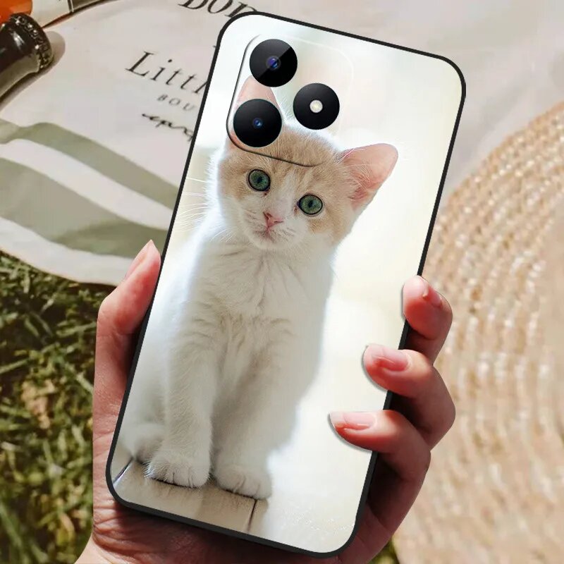 Для Realme Note 50 чехол Мягкий силиконовый чехол из ТПУ для Realme Note 50 чехлы для Белый, 30