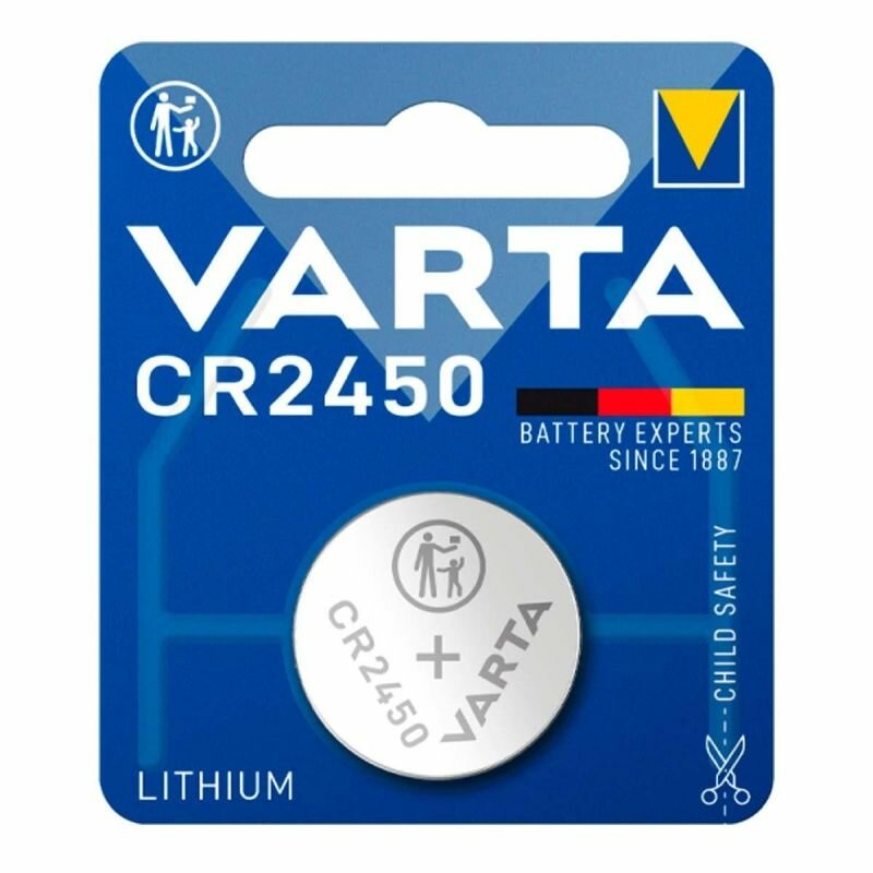 Батарейка Varta "Electronics", Lithium, 3 В, CR2450, 6450 (*06450101401)