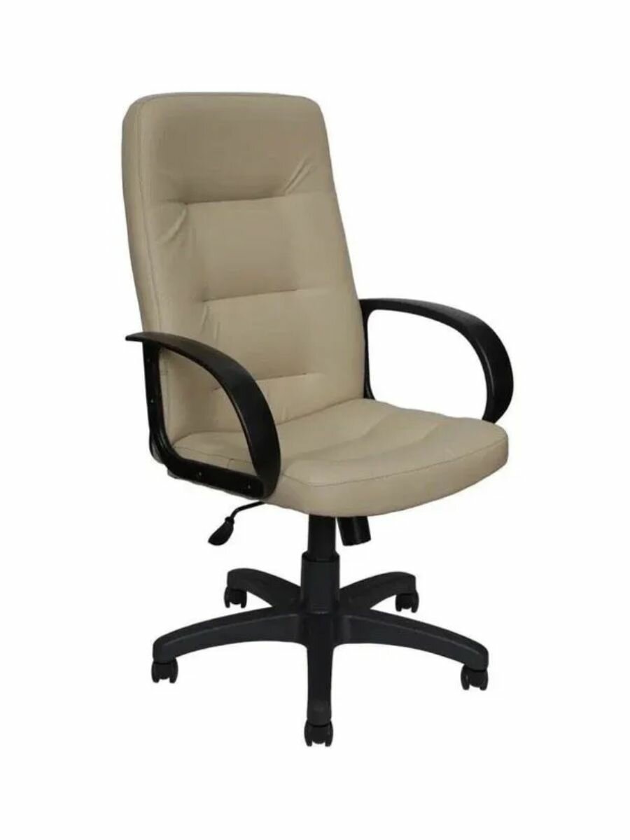 Яркресла Кресло руководителя компьютерное Кр36 ТГ пласт ЭКО2, слоновая кость