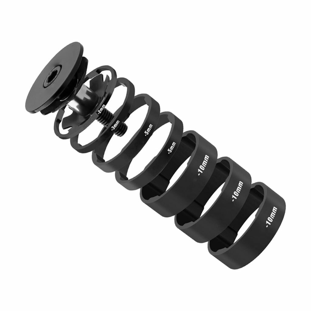 Уплотнительное кольцо из алюминиевого сплава диаметром 28,6 мм с шайбой для чаши передней вилки велосипеда-золото