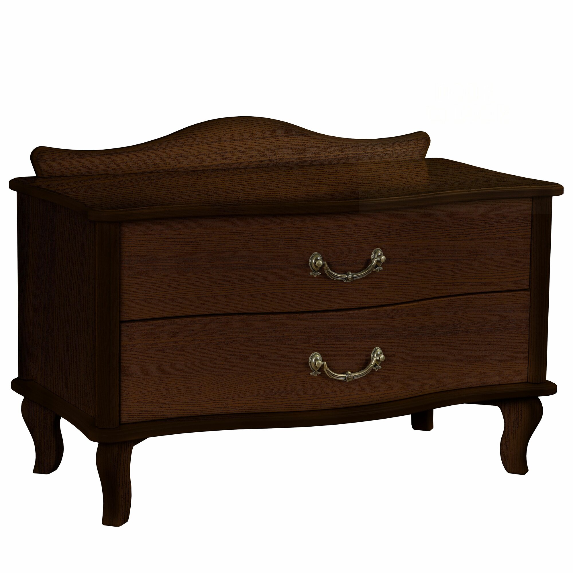 Тумбочка Джульетта, МДФ, орех, 75x53x42 см.