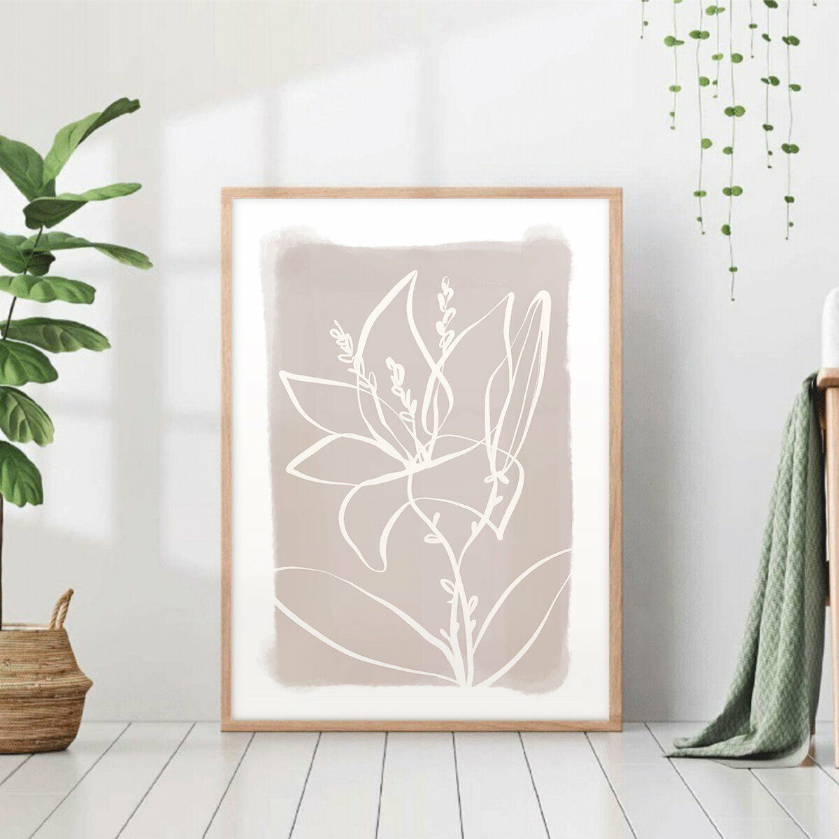 Постер "Ботаническая иллюстрация 1" без рамы 50x70 см на стену для интерьера