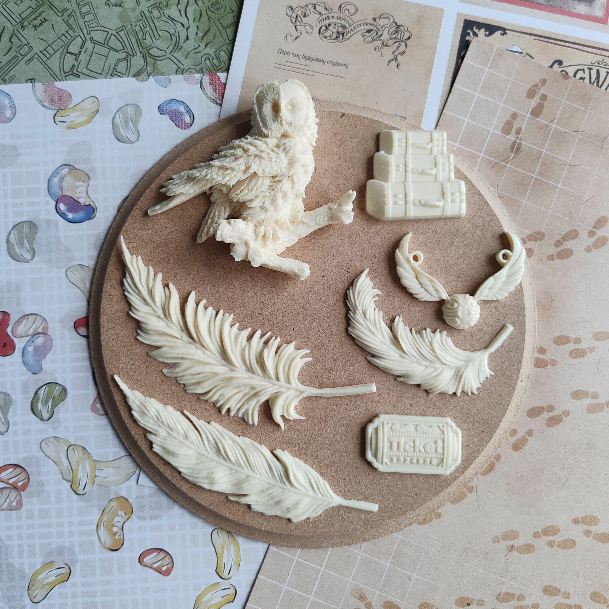 Набор отливок из пластика для скрапбукинга "Волшебник Гарри"