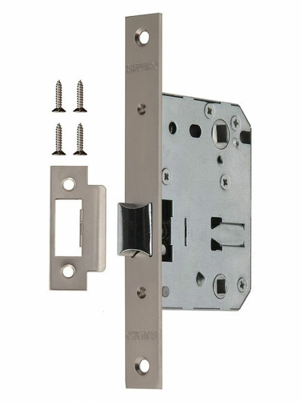 Замок двериой межкомнатный сантехнический Fuaro WC F72-50 SN матовый никель