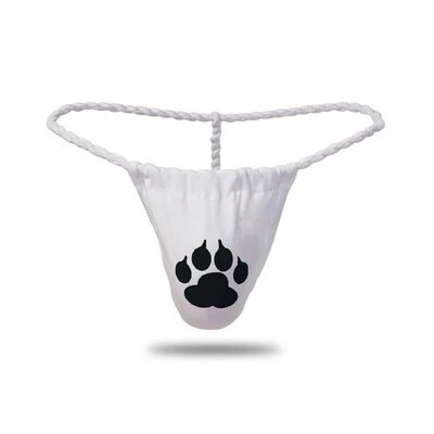 Мужские стринги Hundoshi, белый, white 02