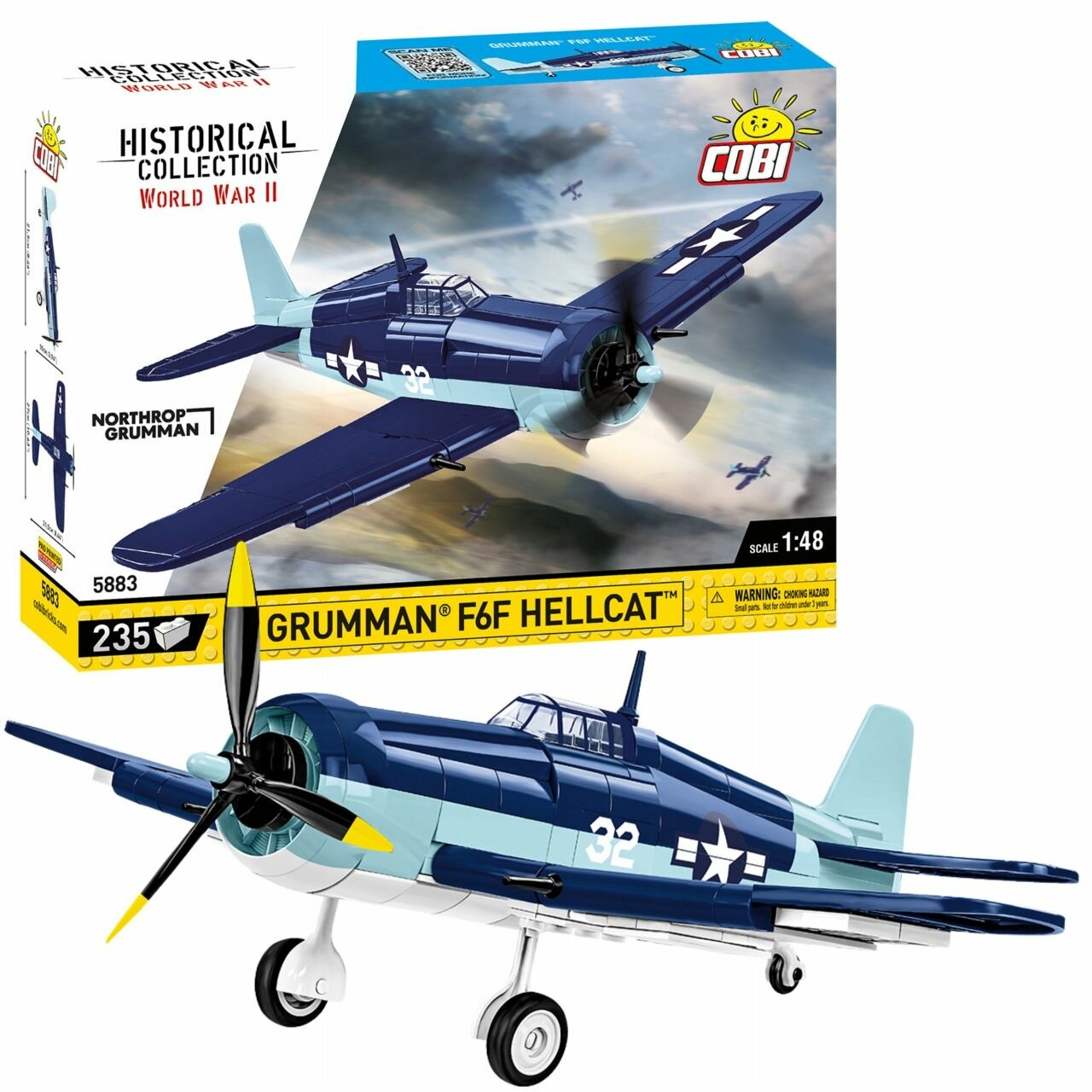 Конструктор пластиковый Cobi - Истребитель Grumman F6F Hellcat - Коби 5883