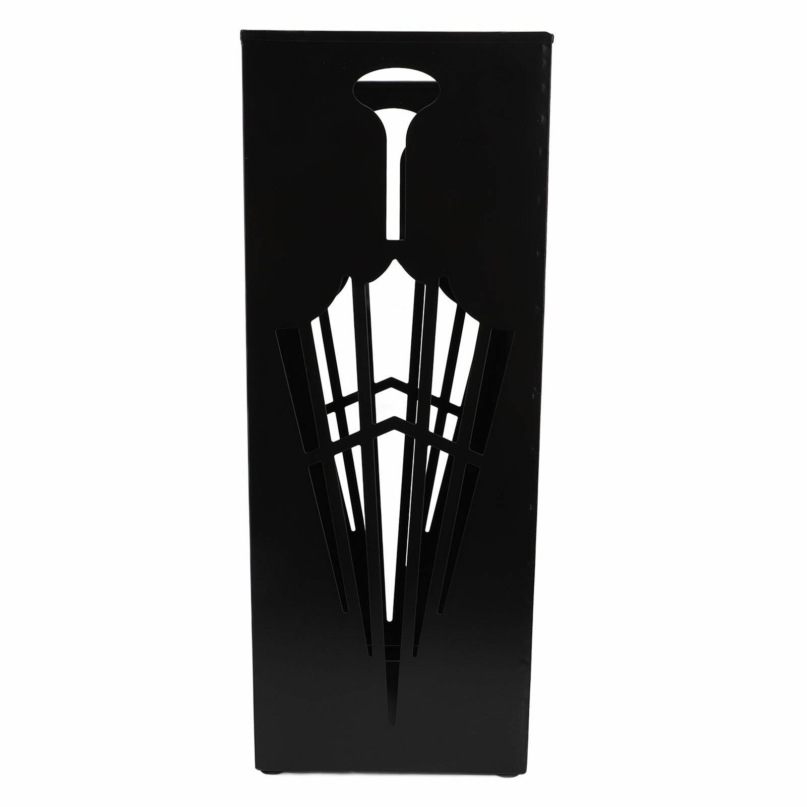 Ведро для хранения зонтов металлическое нержавеющее компактное быстросохнущее держатель для зонтов для прихожей черный