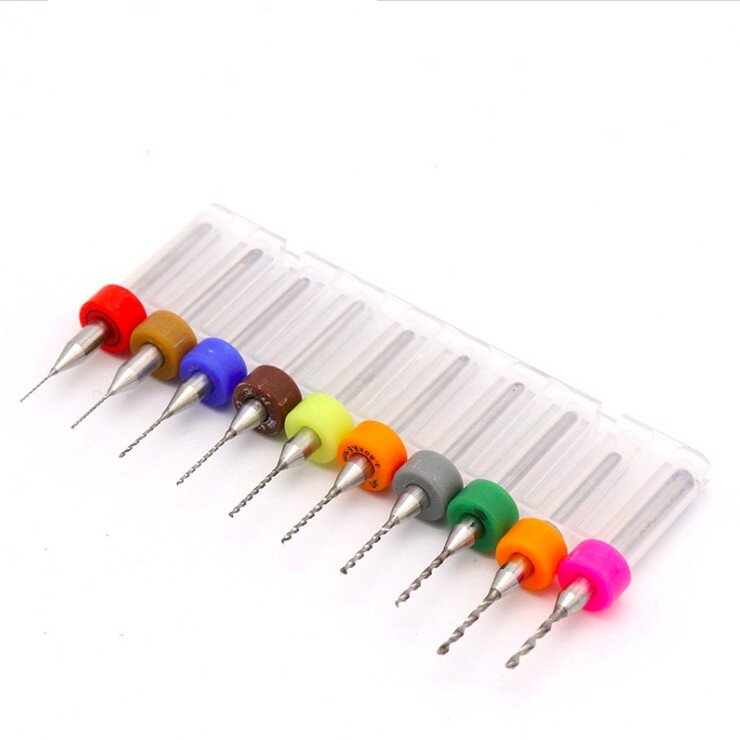 10 шт. Сверло ЧПУ диаметр 1,2 мм SX30E для печатных плат, хвостовик 3.175mm, карбид вольфрам, для