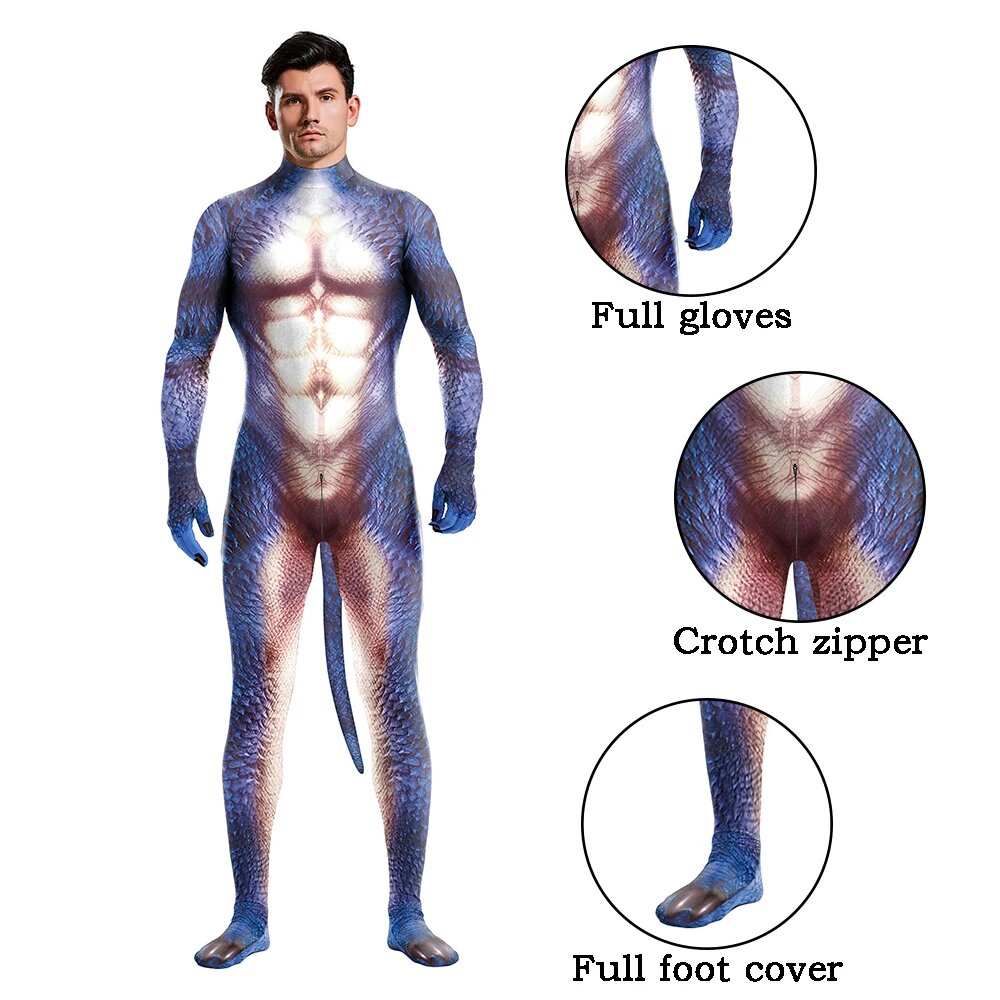 Zawaland Зентай костюм Хаски Лиса Волк L, 1032