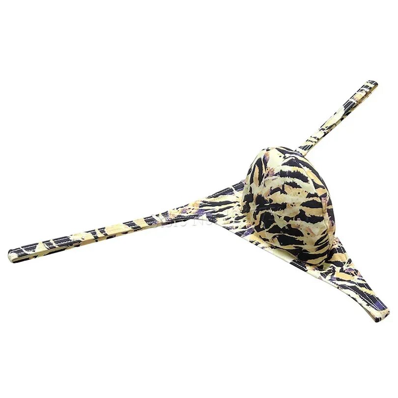 Мужские леопардовые стринги из нейлона и спандекса M, Big Stripe Leopard