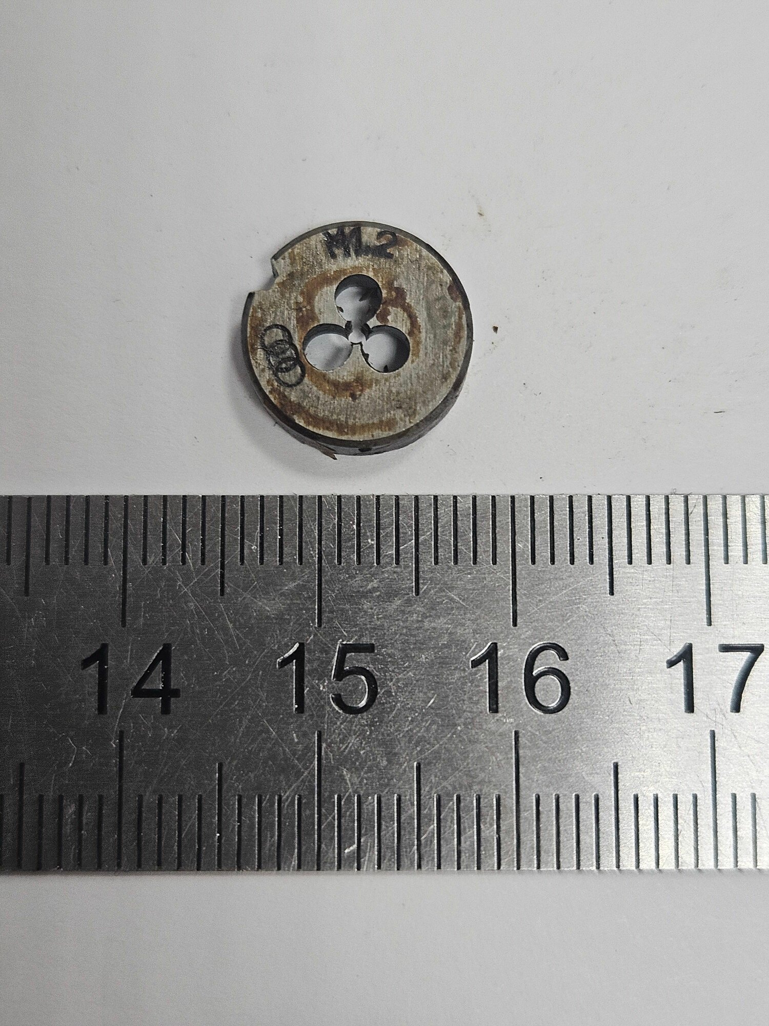 Плашка метрическая М1,2х0,25