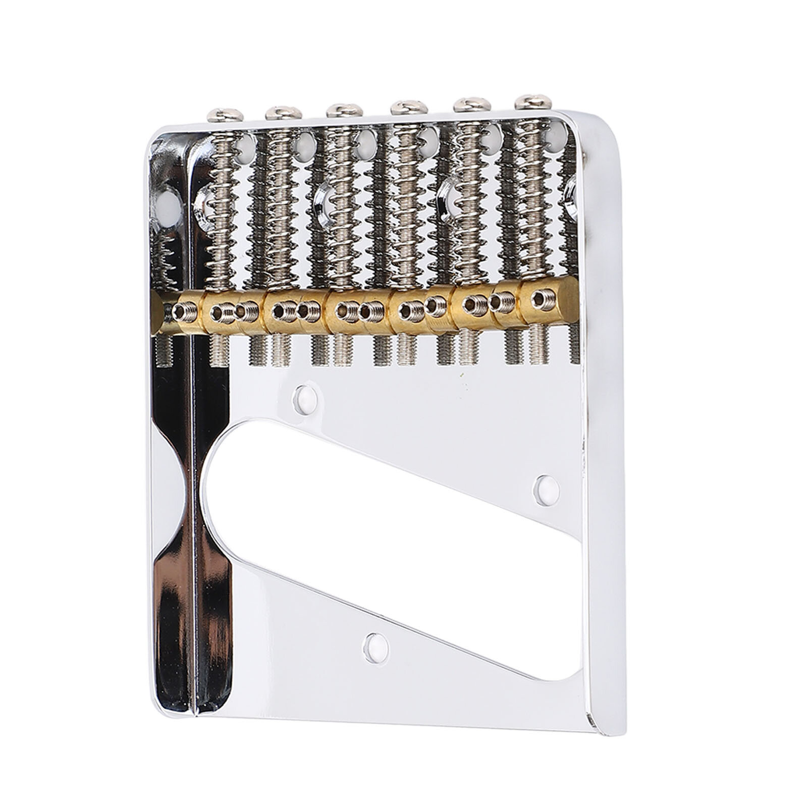 54-миллиметровый гитарный бридж с латунными седлами для 6-струнной металлической сменной подставки для электрогитар Telecaster
