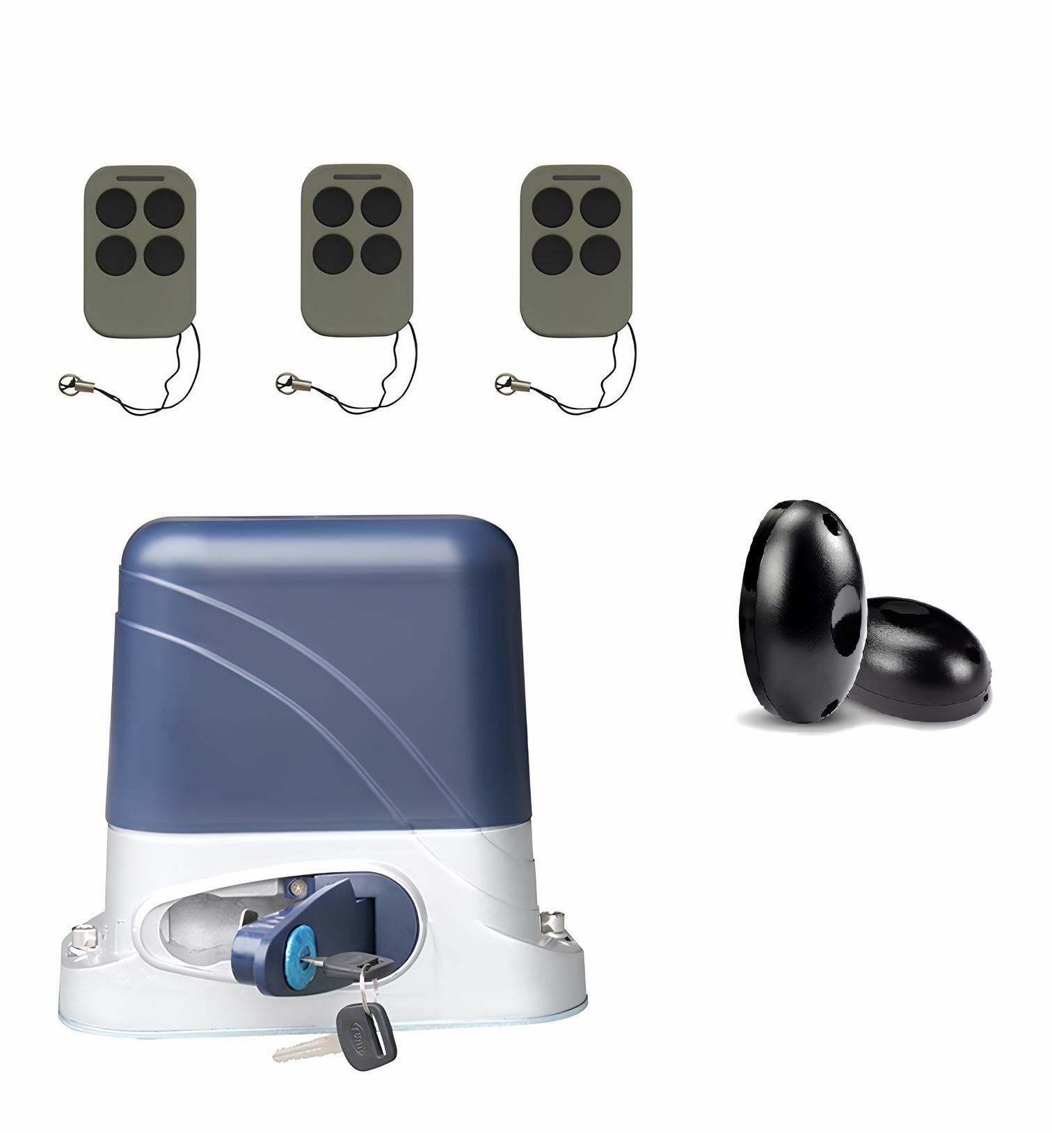 Автоматика для откатных ворот KSL-1300 KIT-FK-Т3, комплект: привод, 3 пульта, фотоэлементы