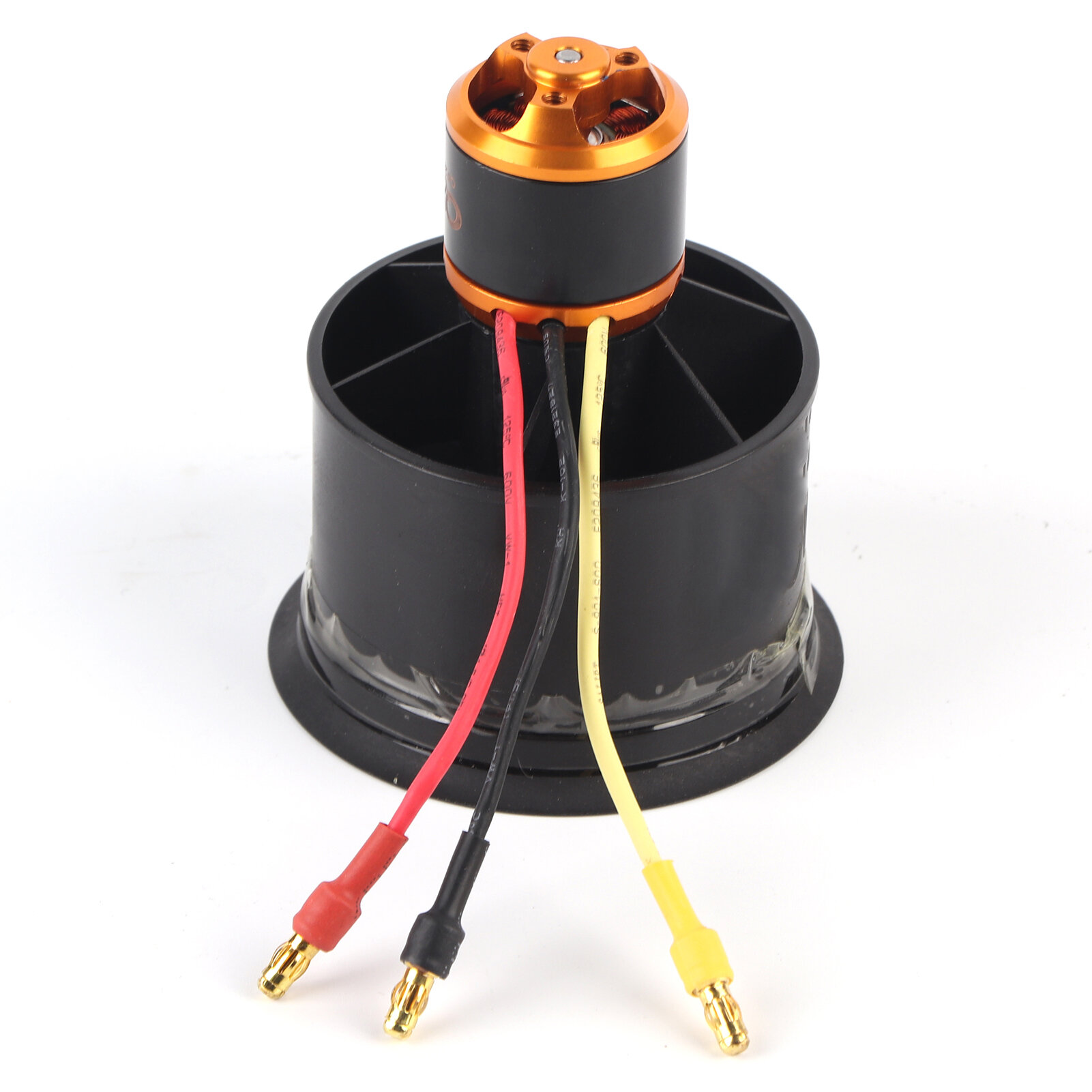 RC 50-мм электрический канальный вентилятор с 12 лопастями и бесщеточным двигателем для радиоуправляемых самолетов, вращающийся против часовой стрелки, 4600 кВ