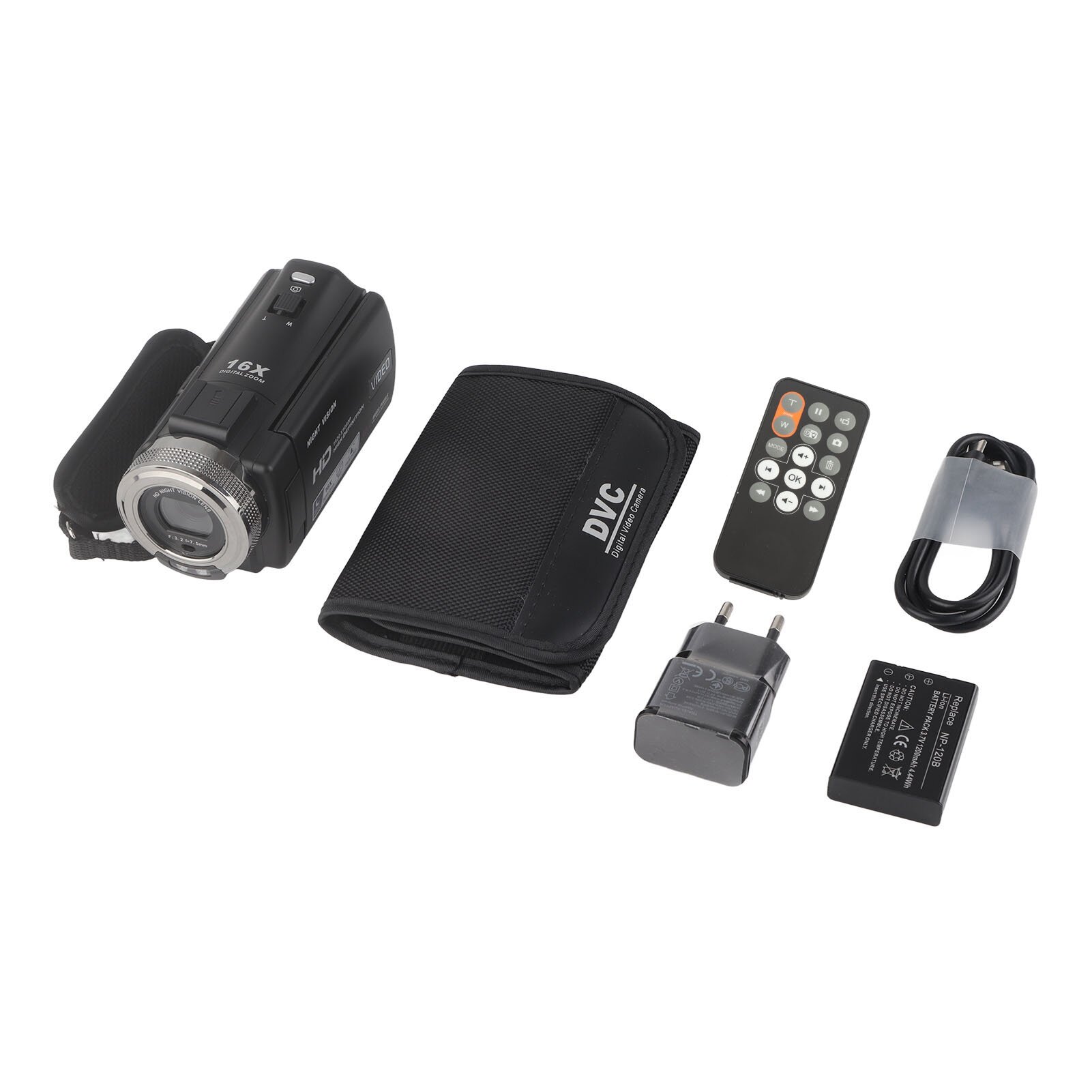 Видеокамера Camcorder 3 -дюймовый цвет ЖК -дисплей 30 Мп цифровой видеокамеры 16x Zoom для фотографии видеозаписи видео 100–240 В европейс.