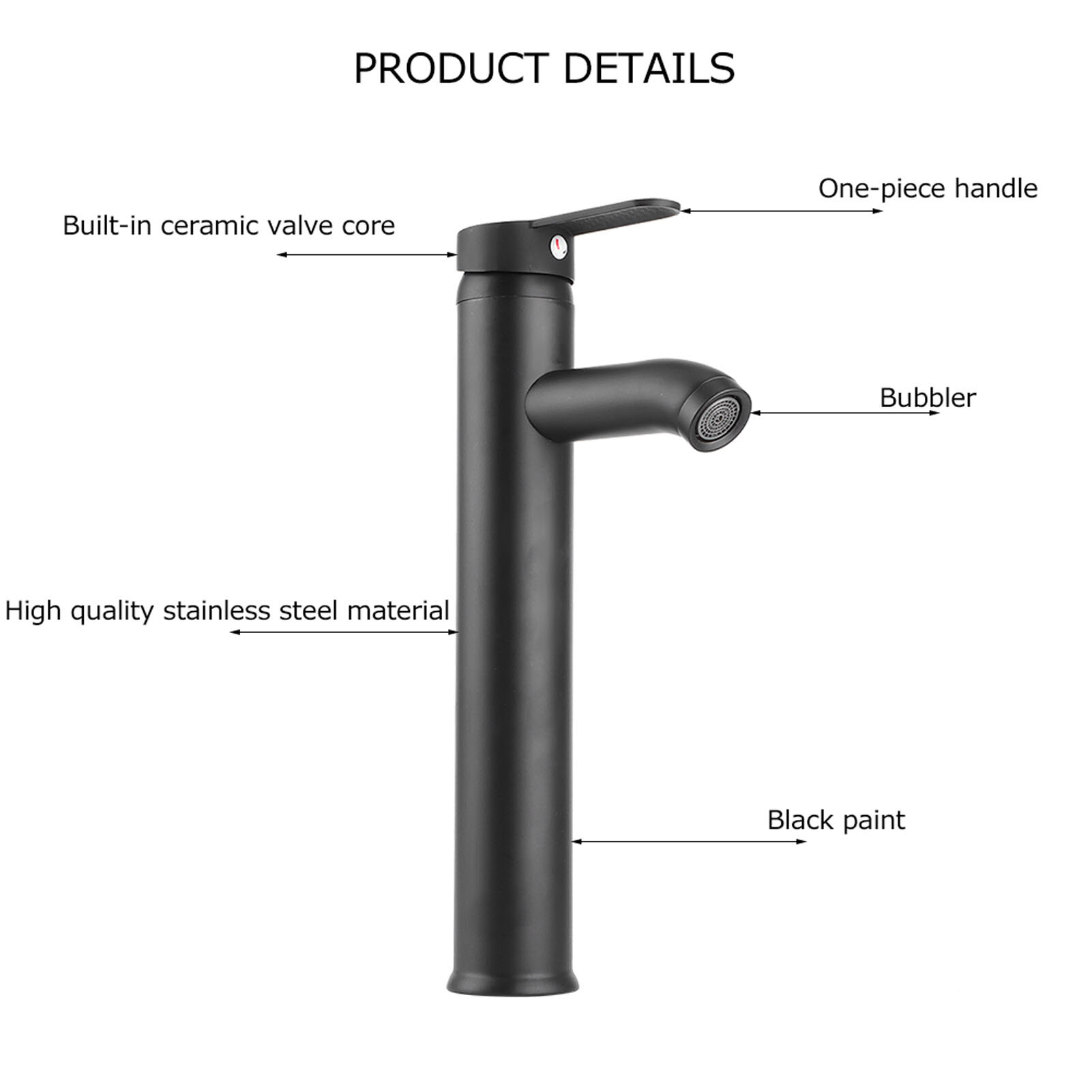 Европейский антикварный смеситель из нержавеющей стали, смеситель для горячей и холодной воды, кран для раковины для унитаза, черный для раковины на платформе