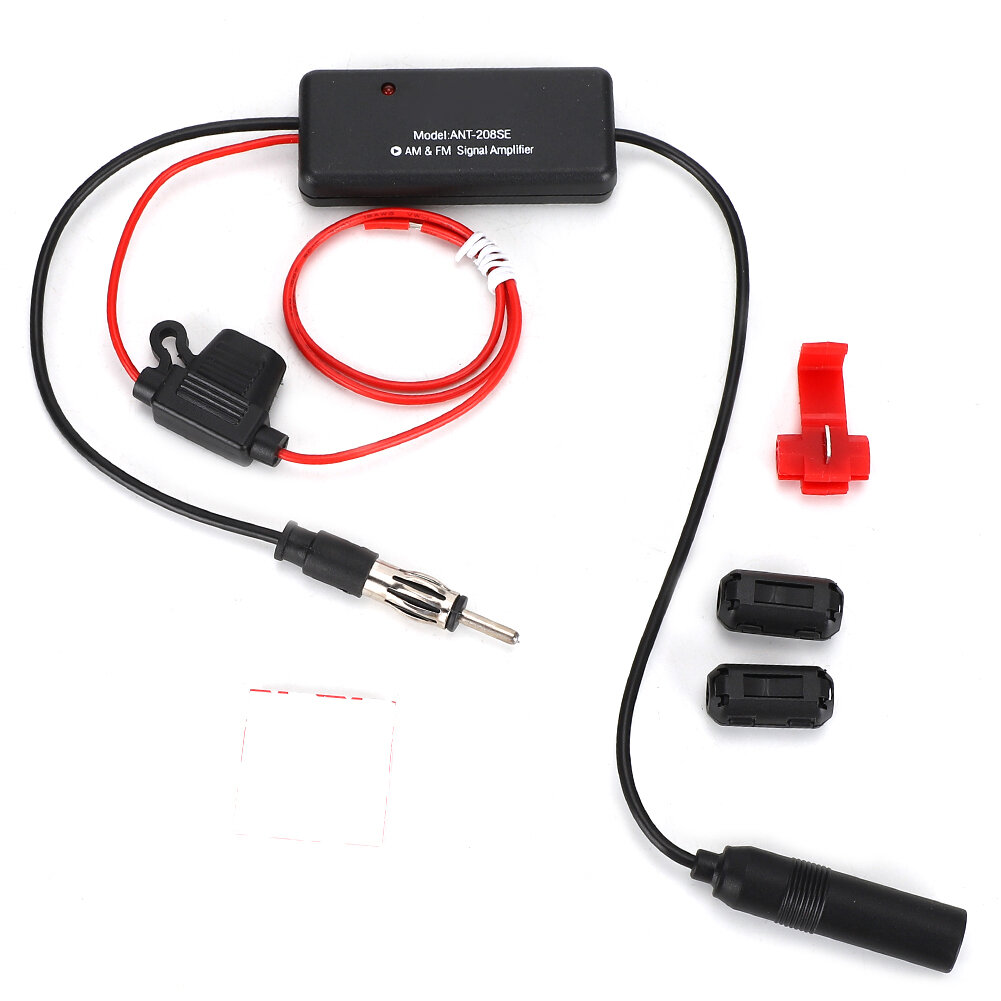 Антенный усилитель AM FM-радио с магнитным кольцом и сильной защитой от помех для удаления шума