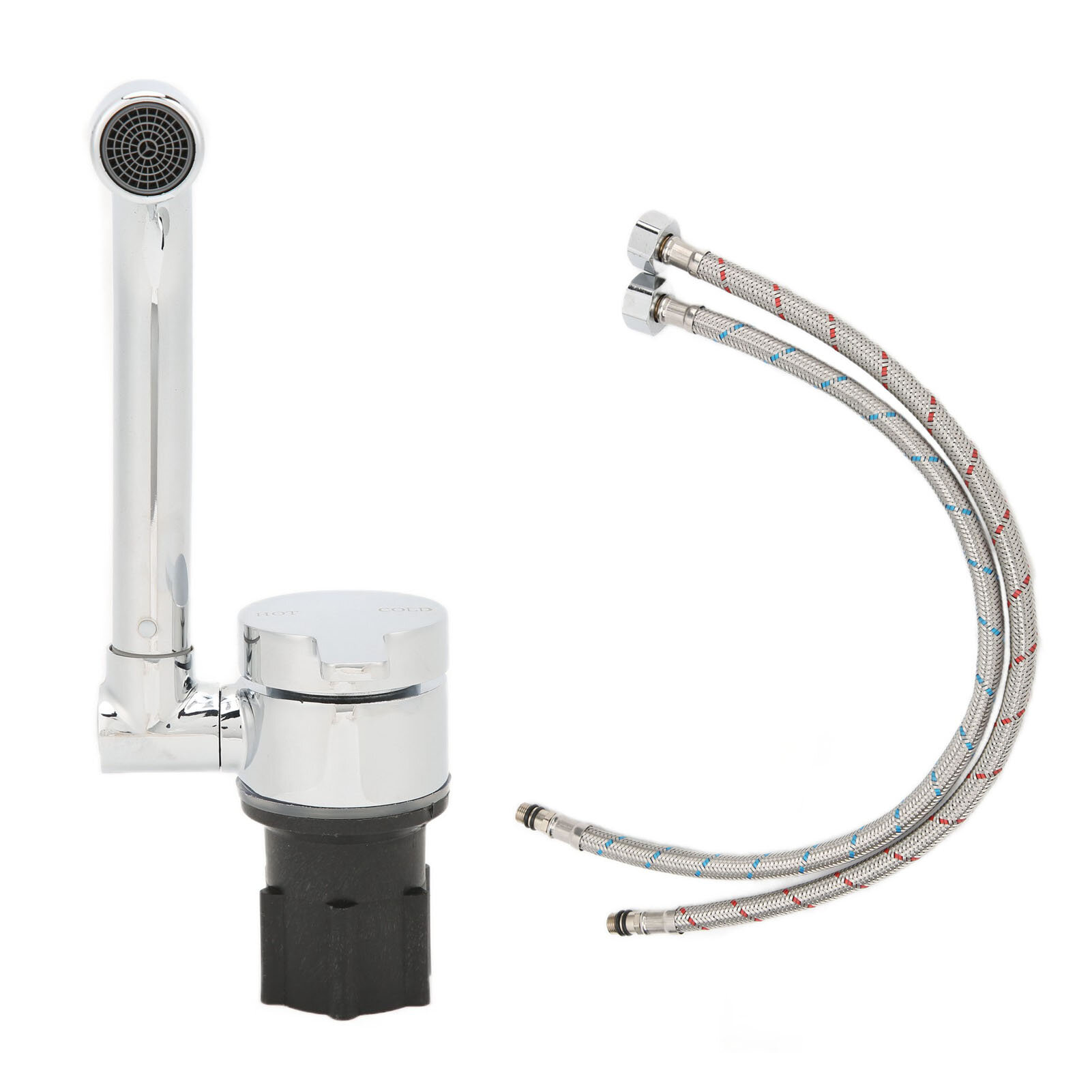 9x16in Inlet Thread Water Faucet Single Hole 360° Rotatable Corrosion Resistant For RV Toilet Basin