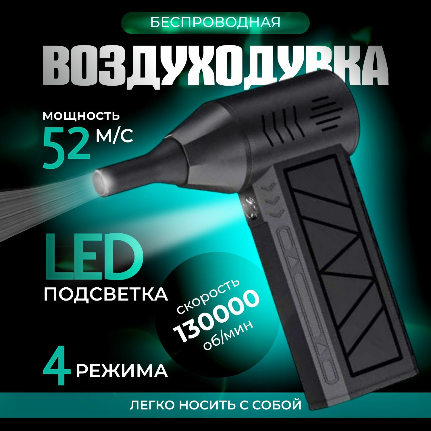 Воздуходувка для компьютера, ветродуйка, турбовентилятор 130000 об/МИН
