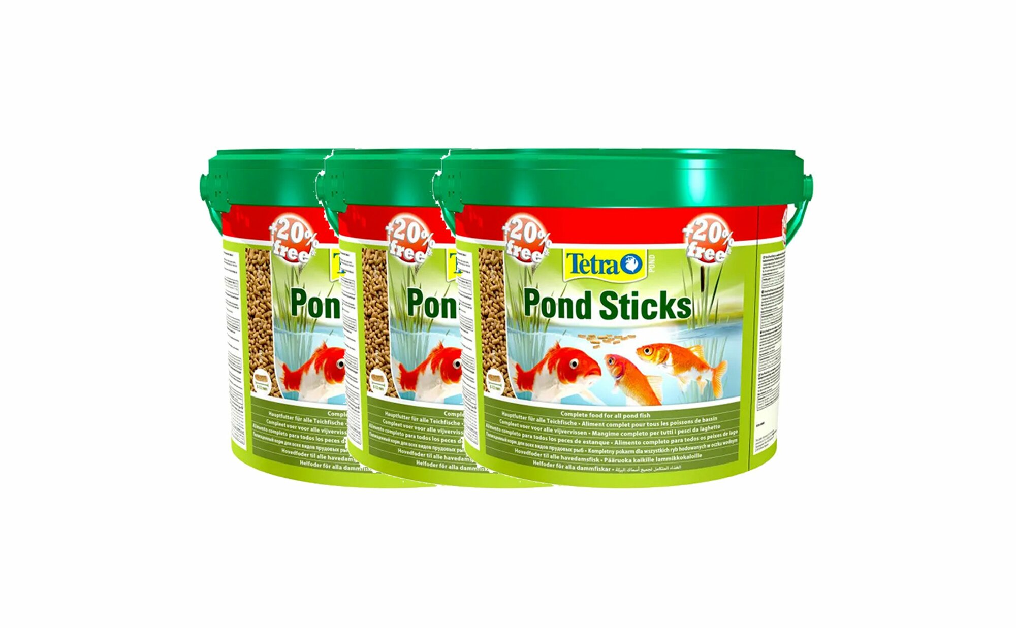 Tetra Pond Sticks корм для прудовых рыб в палочках 12 л акция 12л по цене 10! х 3 шт.