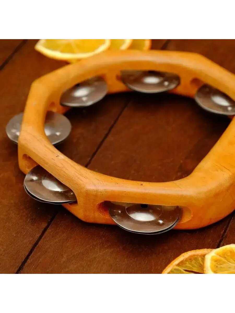 Декоративный Тамбурин для интерьера и развлечений