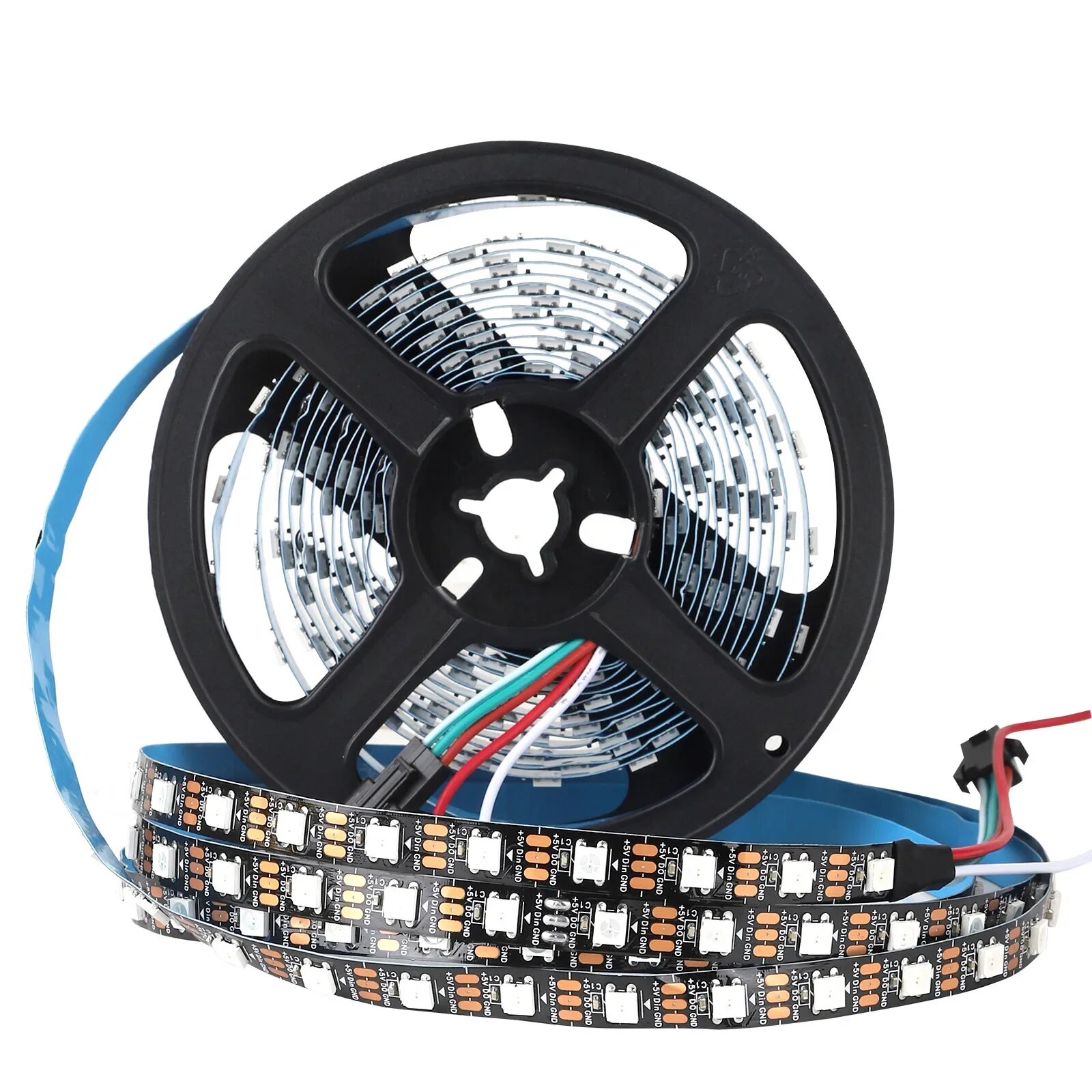 RGBIC Светодиодная лента WS2812B 5V White PCB, 5M, IP30 60LEDs