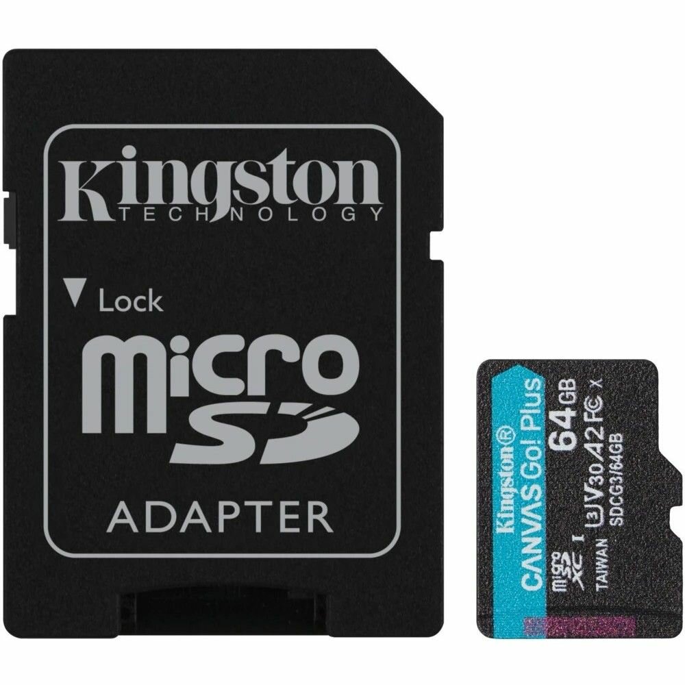 Карта памяти Micro SecureDigital 64GB Kingston Canvas Select Plus, SDCS3/64GB