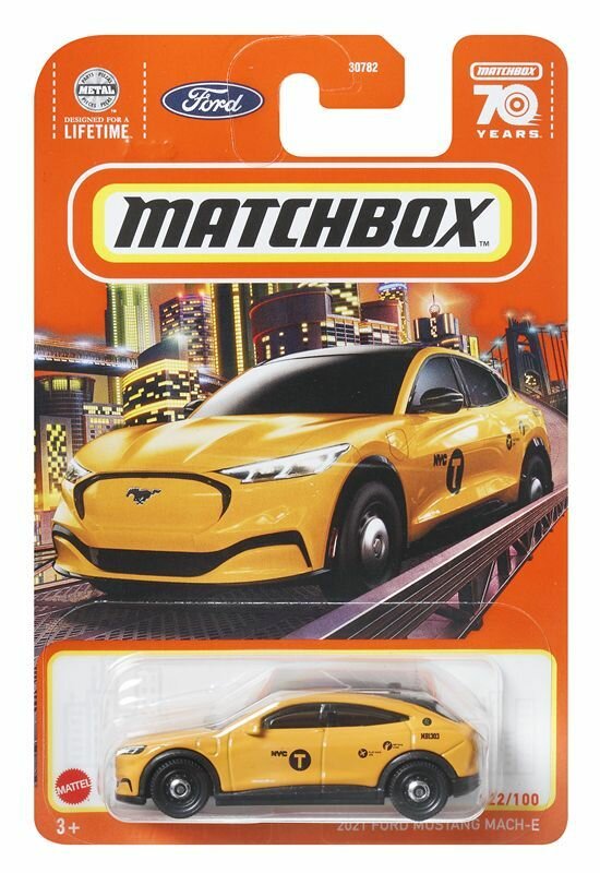 Машинка коллекционная Matchbox 2021 FORD MUSTANG MACH-E