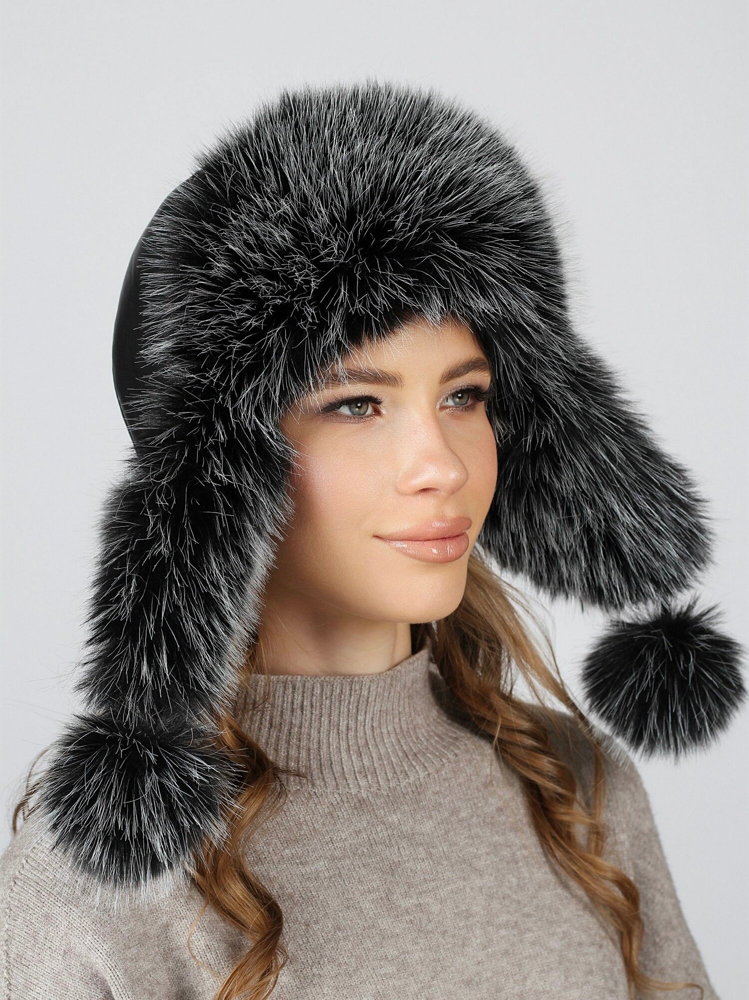 Шапка-ушанка Осень-зима 2025 для женщин