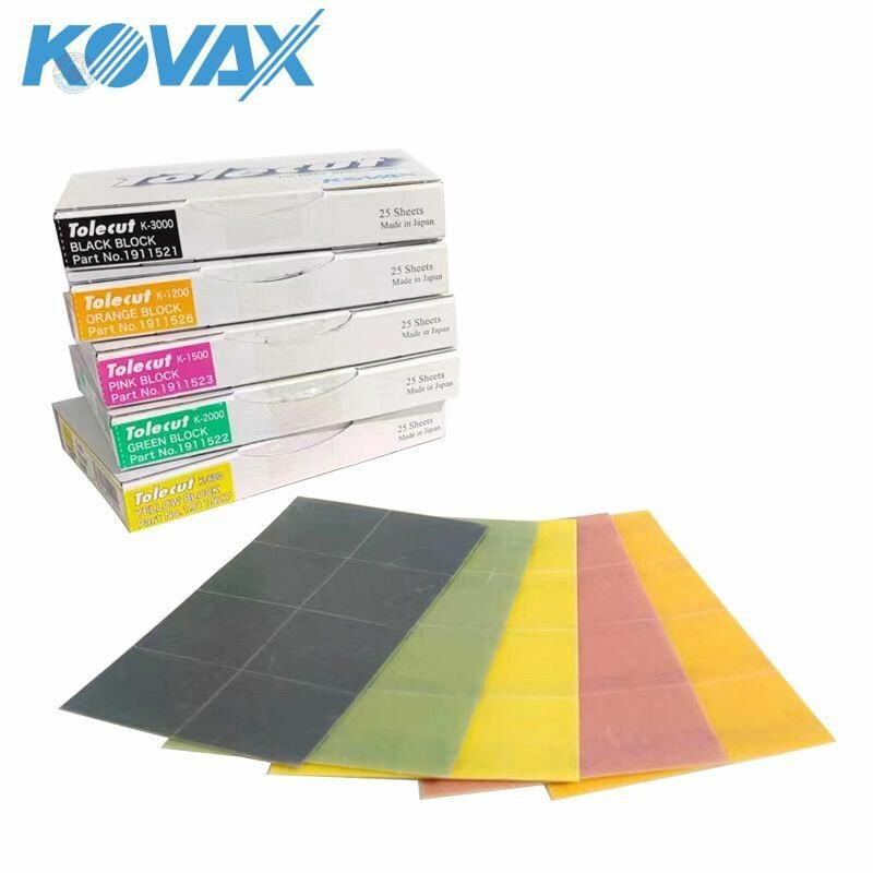 Лист шлифовальный KOVAX Tolecut для ручной и машинной обработки абразивная бумага для дерева металла и лака универсальная шкурка 25 листов в коробке