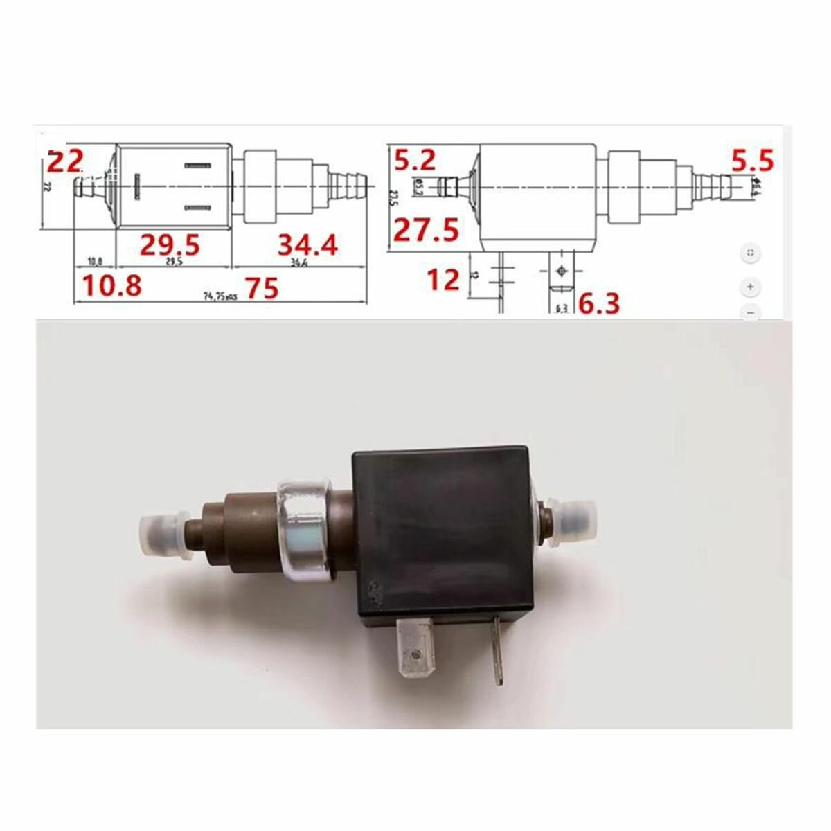 220 В 19 Вт электромагнитный насос CEME E15, самовсасывающий водяной насос для паровой швабры и парового утюга тихий, надежный элемент для ремонта и замены
